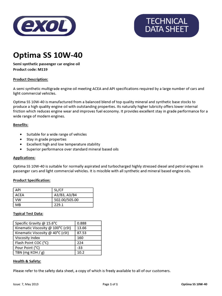 Engine Oil for Cars & Light Vehicles | PDF