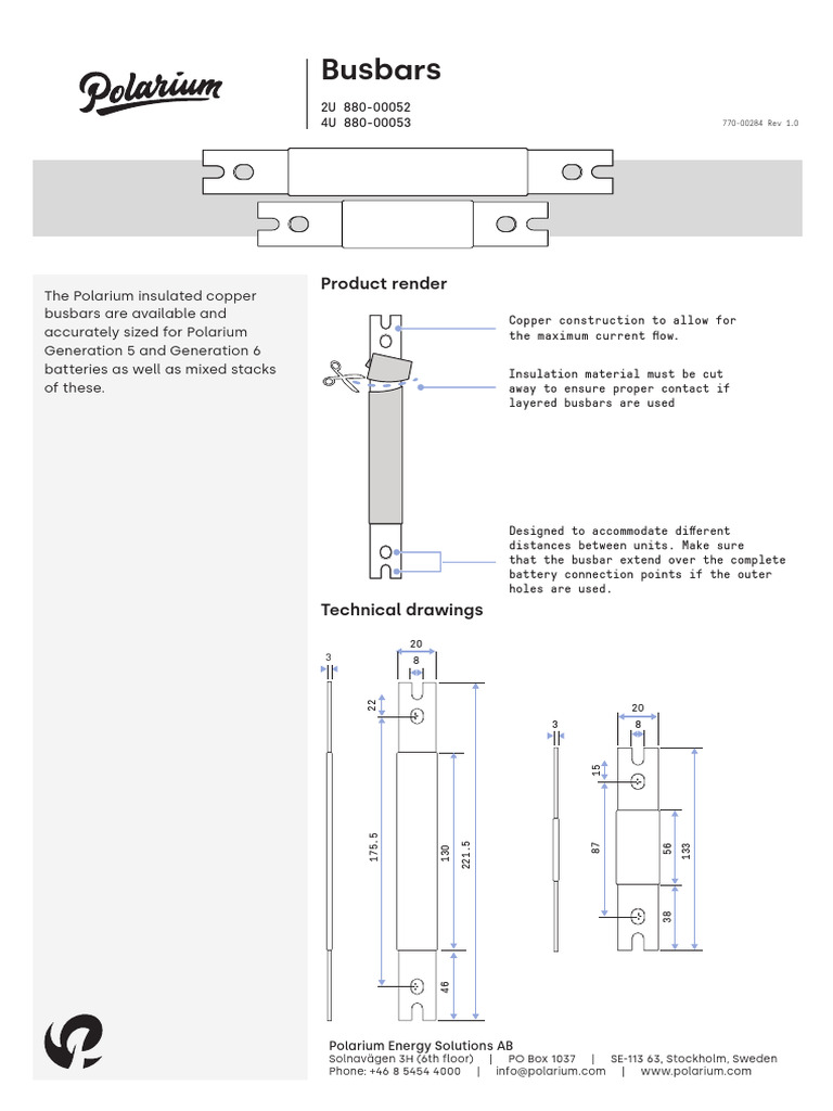 770-00284-Datasheet-busbar | PDF | Electromagnetism | Electricity