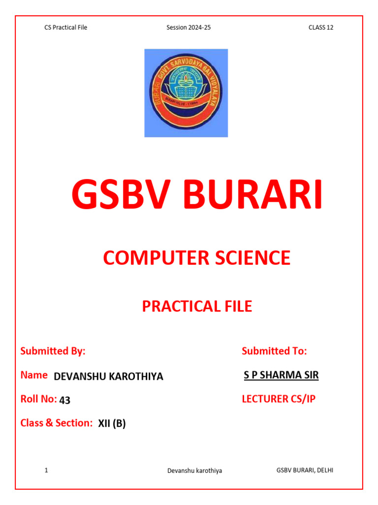 computer science file | PDF | Table (Database) | Sql computer science file | PDF | Table (Database) | Sql