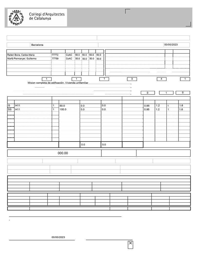 Ficha Caracteristicass Coac Editable | PDF