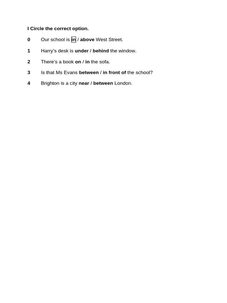 I Circle The Correct Option | PDF