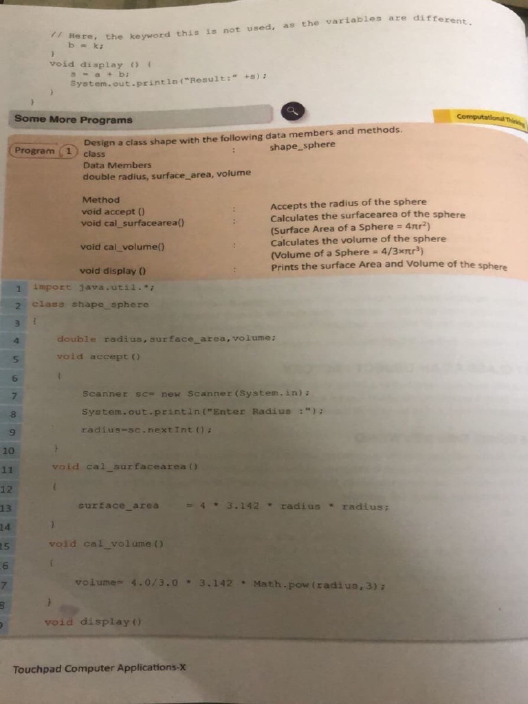 Comp PDF For Class 10 Icse Java | PDF