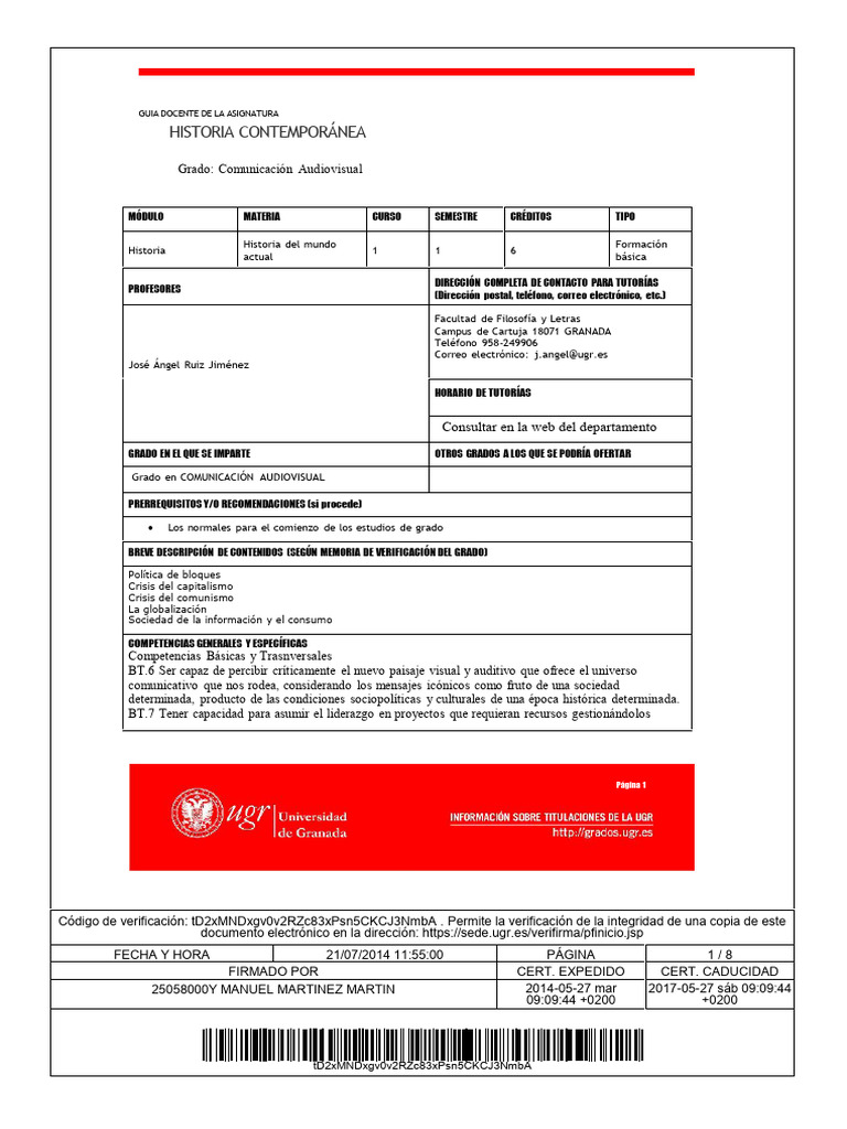 GCA 1 HistoriaMundoActual | PDF | Evaluación | Maestros