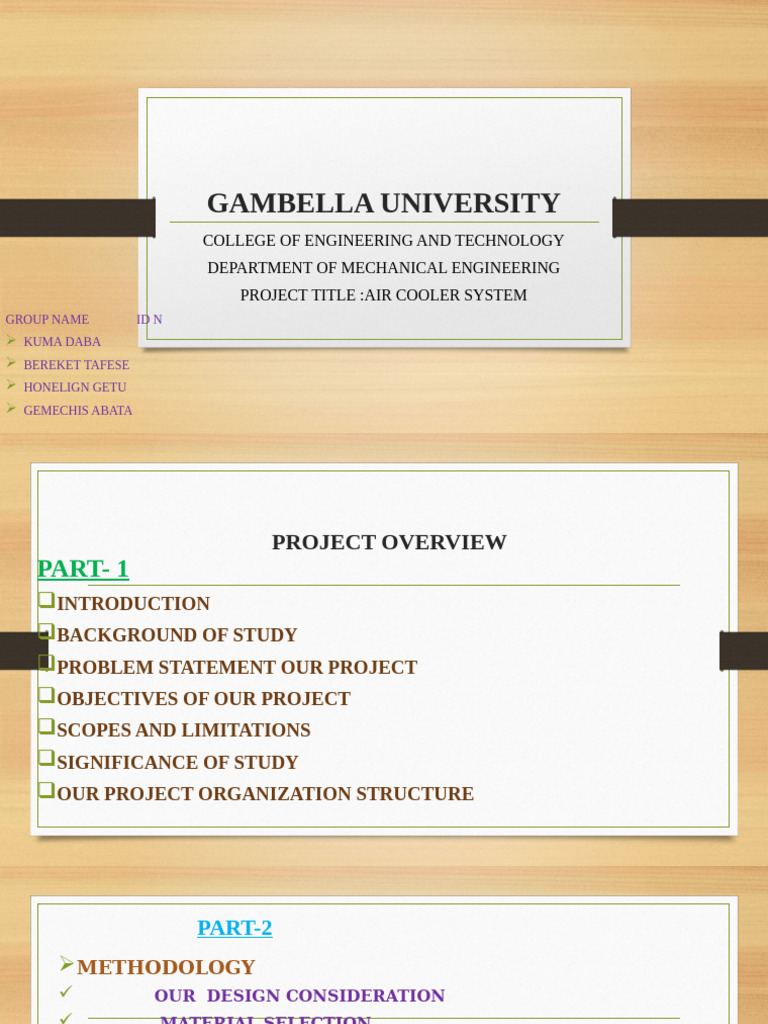 Air Cooler Project Overview and Design | PDF | Air Conditioning ...