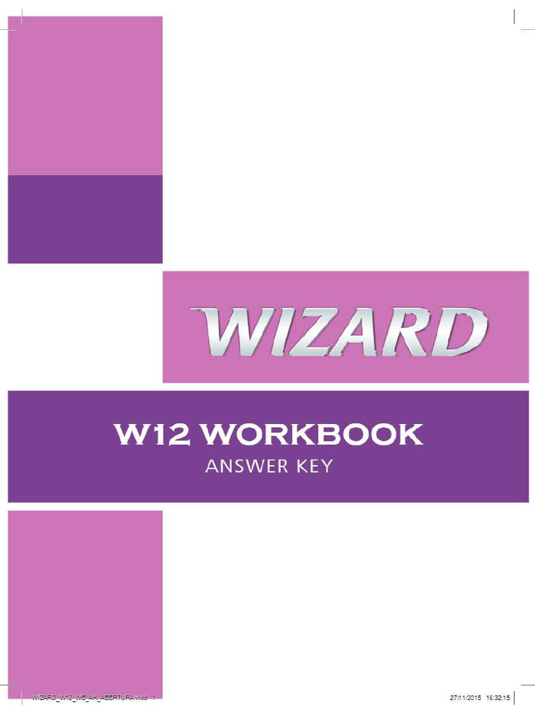 Answer Key w12 | PDF