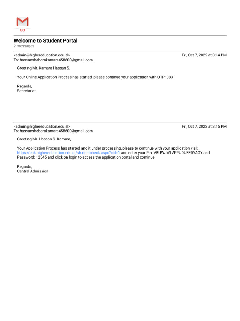 Online Application Process Guide | PDF