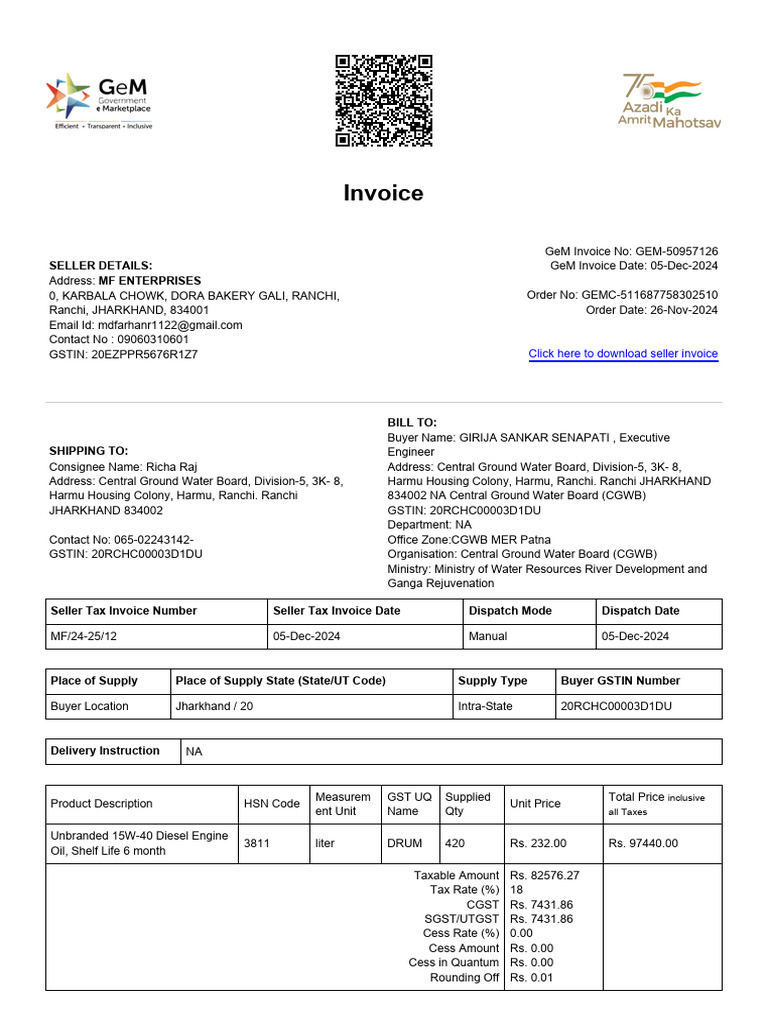 dXNZUmMyM1RsWGMyamF6bWJYd2JLQT09 Invoice | PDF | Value Added Tax | Invoice