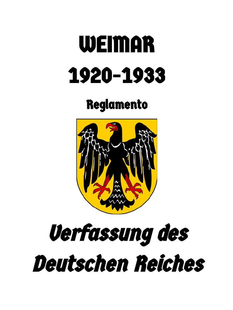 Manual de Weimar 1920-1933 (Versión IV) | PDF | República de Weimar ...