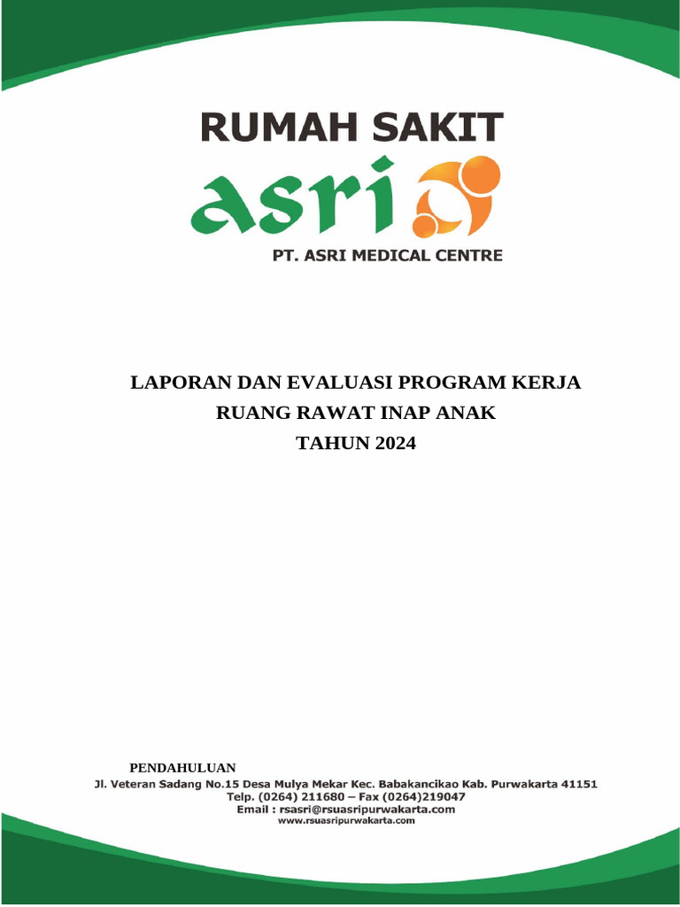 Laporan Evaluasi Program Kerja Tahun 2024 | PDF