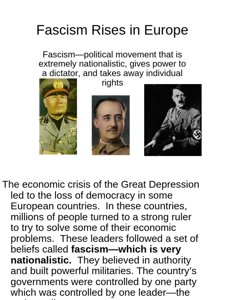 Fascism Rises in Europe-15.3 | PDF | Fascism | Adolf Hitler