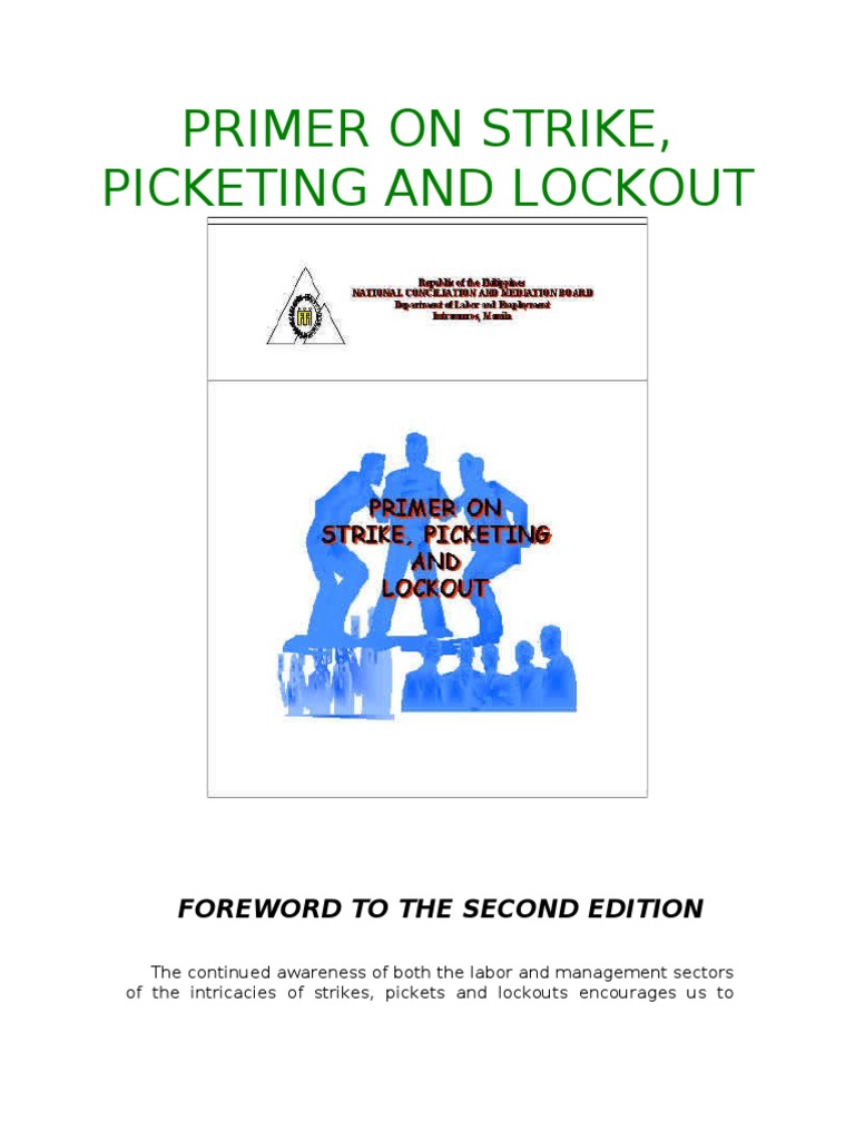 Guide to Legal Requirements of Strikes, Picketing and Lockouts | PDF ...