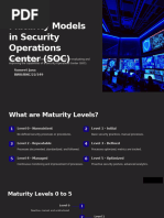 Using The SOC CMM For SOC Target Operating Model 1676948703 | PDF | Goal | System On A Chip