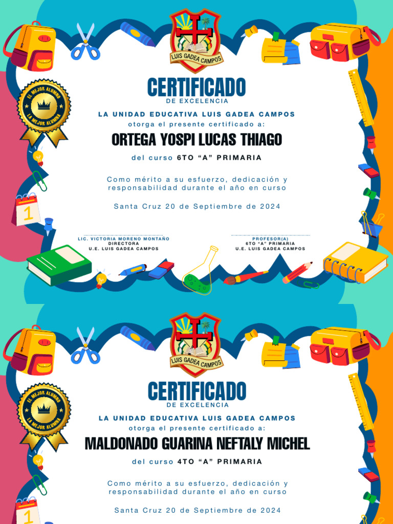 Certificado Destacado | PDF