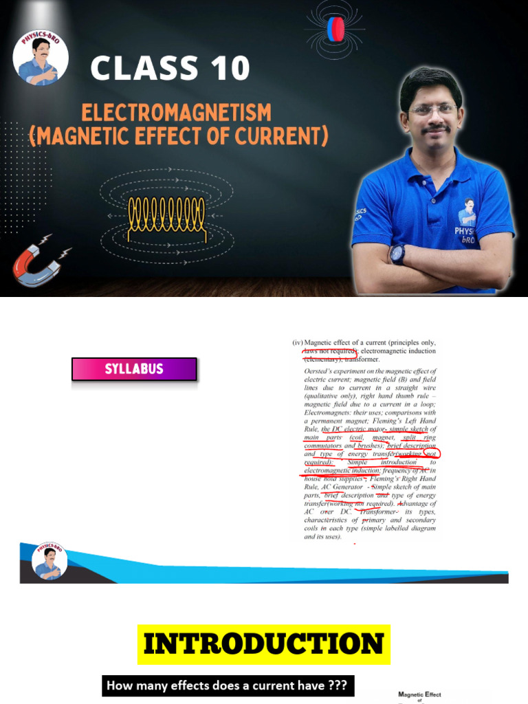 Electromagnetism - Class Notes New | PDF | Electromagnetic Induction ...