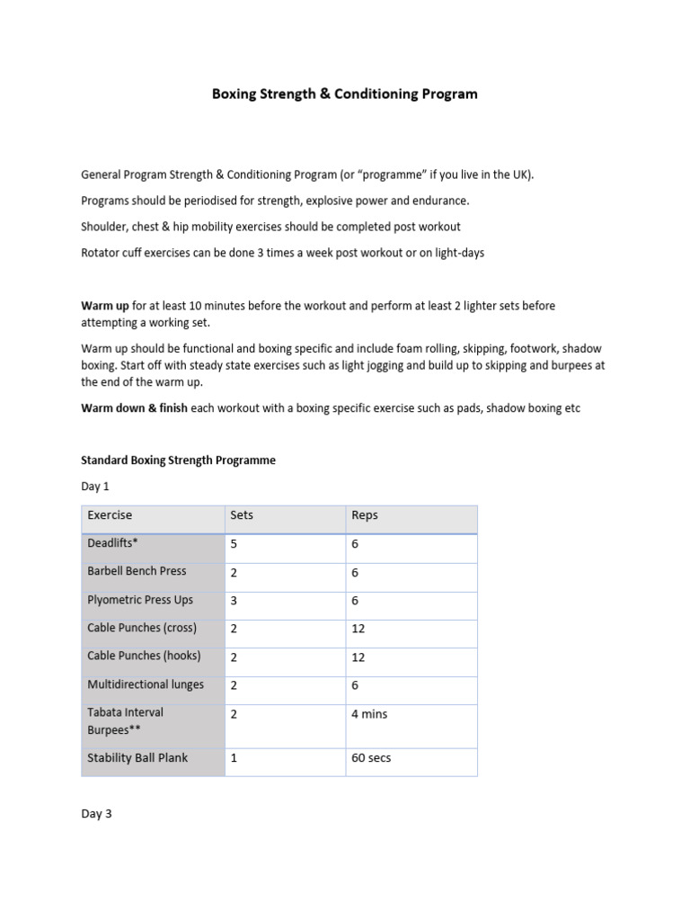 Archie Moore's Boxing Training Guide | PDF | Strength Training ...
