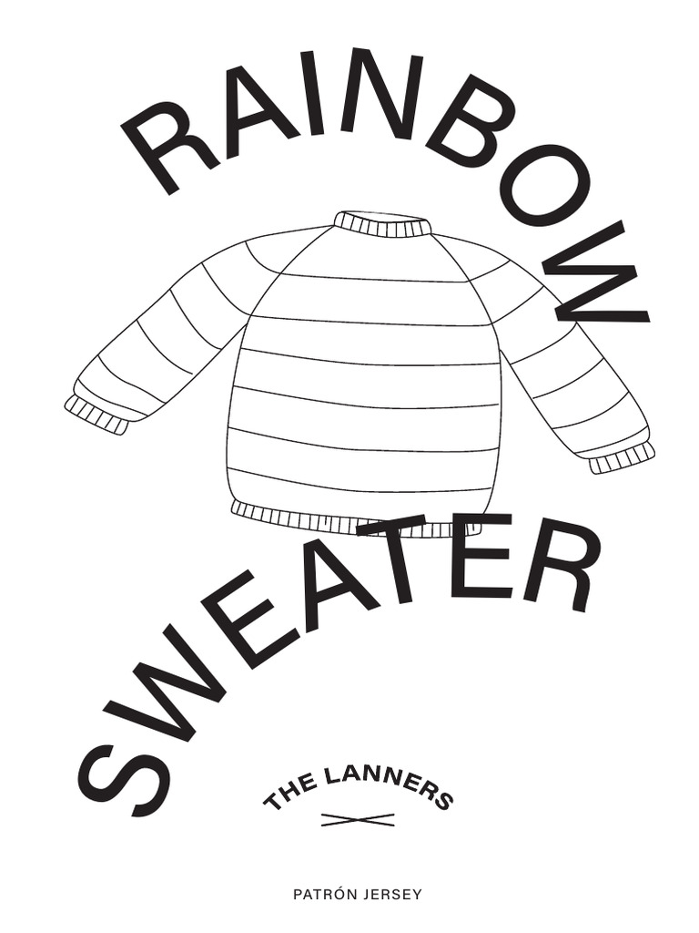 Patrón Jersey Rainbow Oversize | PDF