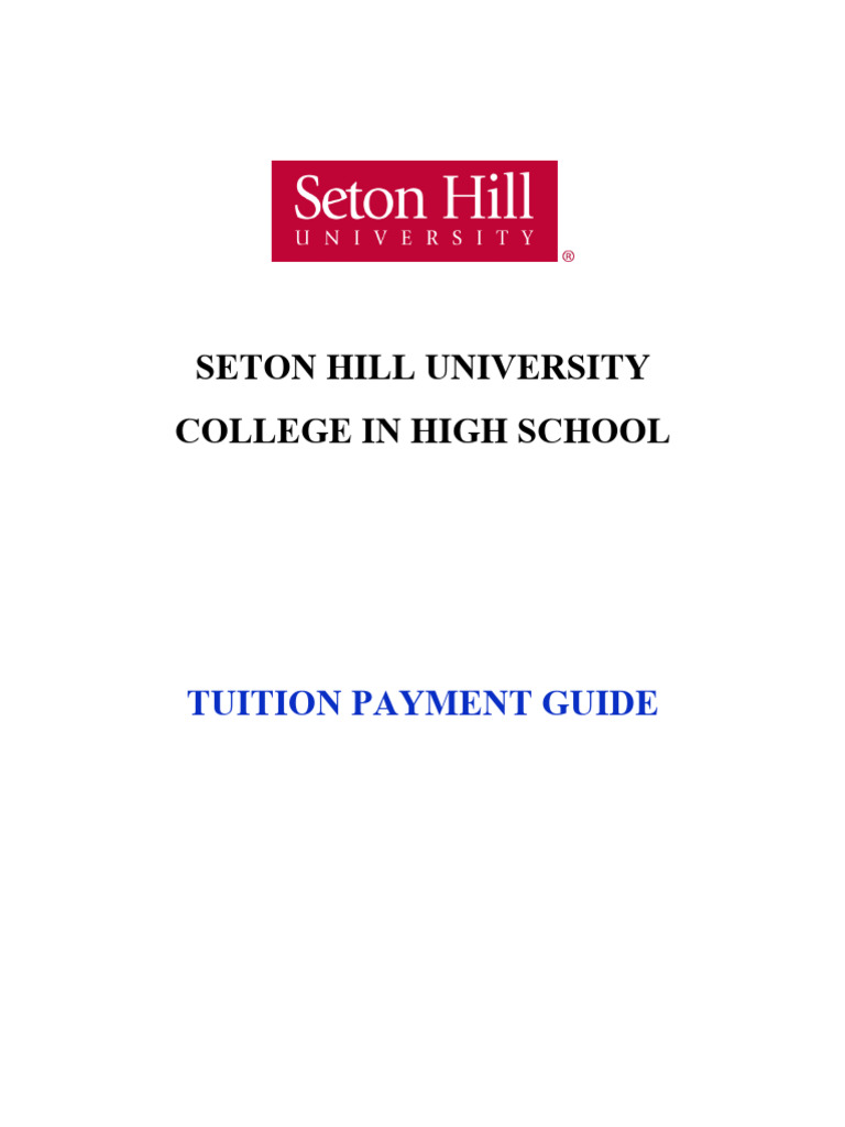 College in High School - Tuition Payment Guide (4091_0) | PDF | Credit ...
