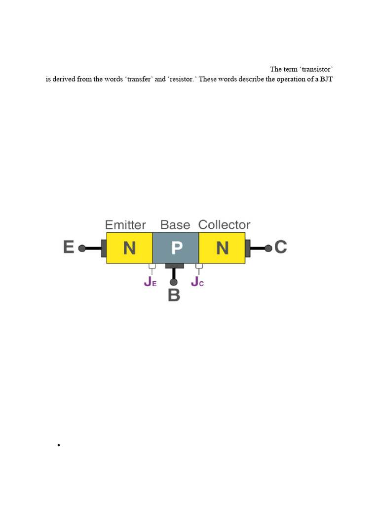 Bipolar Junction Transistor | PDF | Bipolar Junction Transistor | Field Effect Transistor