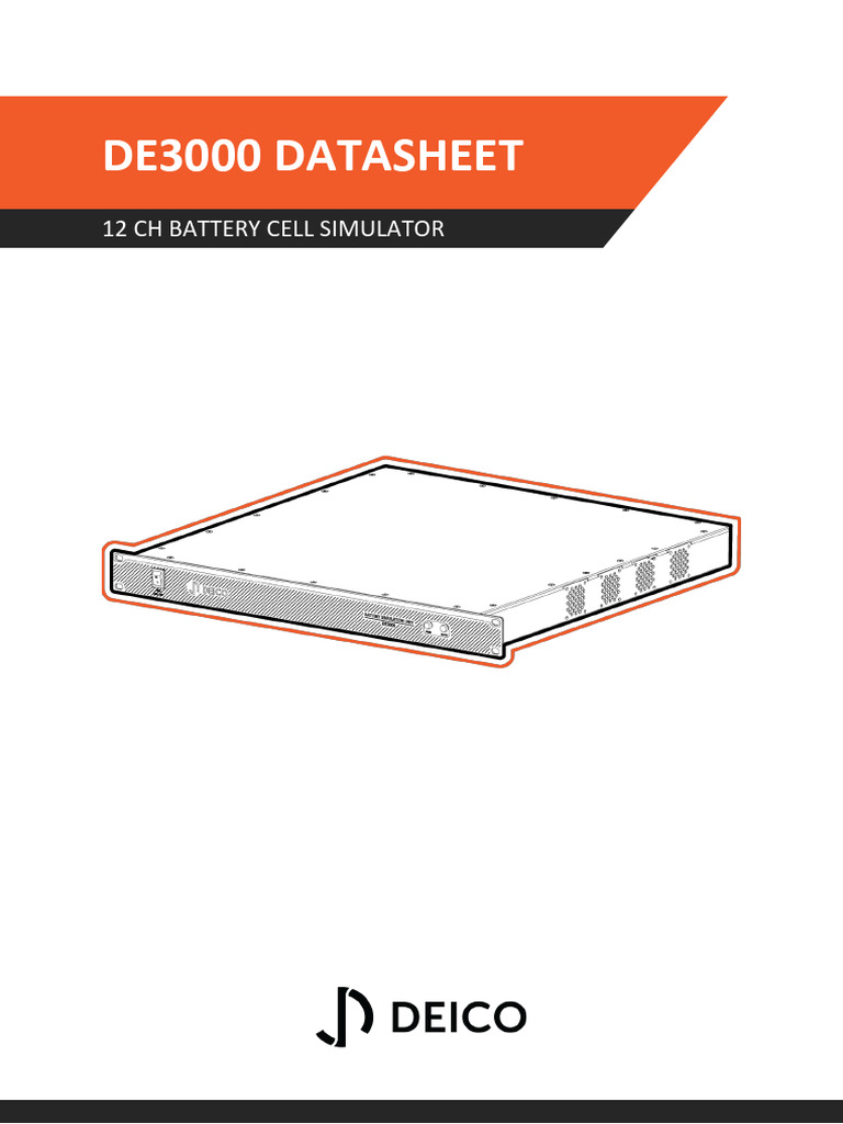 DE3000_DATASHEET | PDF | Input/Output | Analog Signal