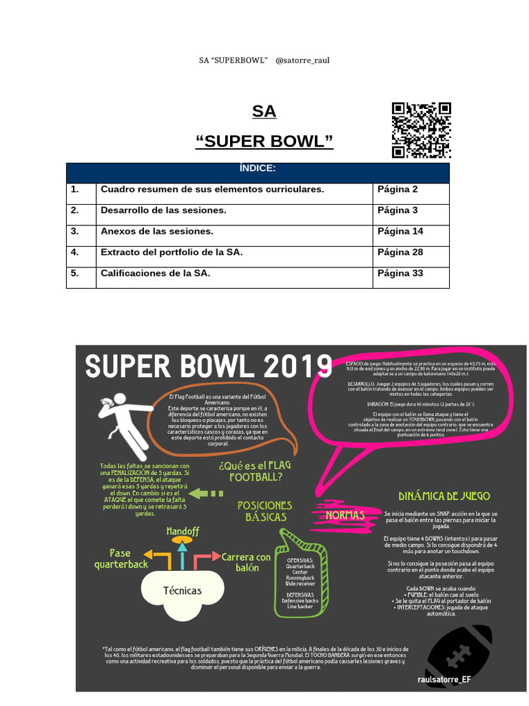 1.3. Situacion de Aprendizaje A Superbowl | PDF | fútbol americano ...