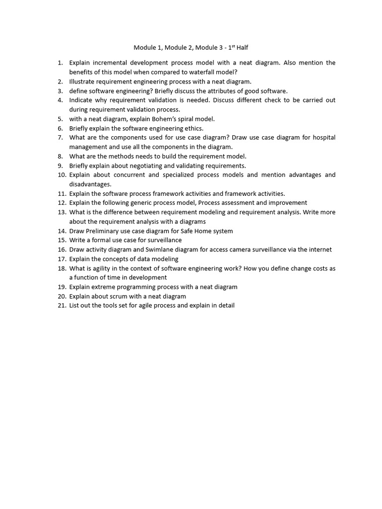 BCS501 Se - Iat 1 - QB | PDF