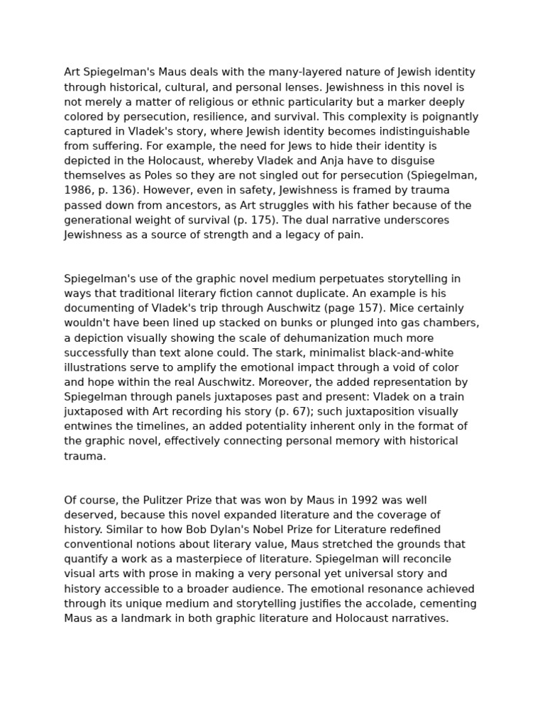 Peer review The Maus | PDF