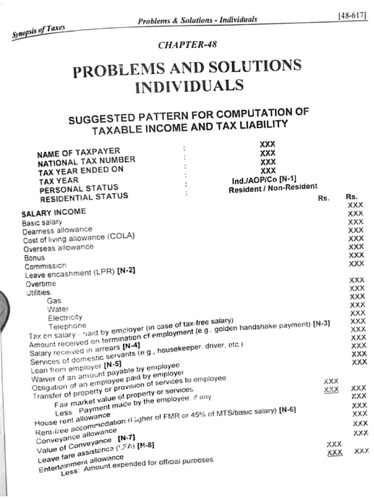 Income Tax Notes | PDF