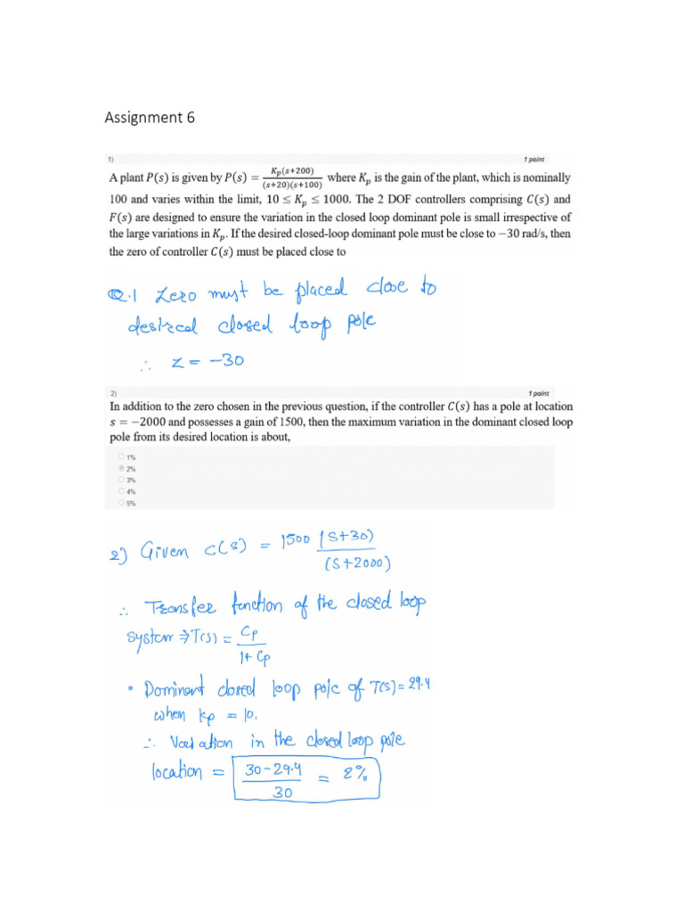 Week6 Assignment6 Solutions | PDF | Applied Mathematics