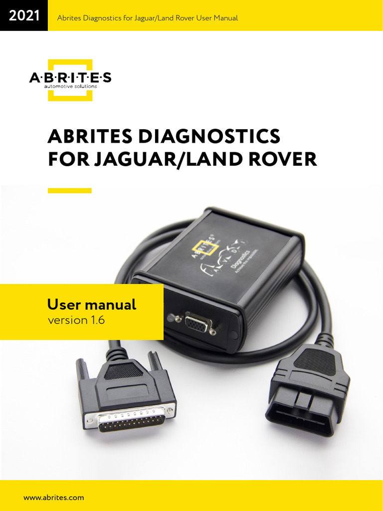 Abrites Diagnostics For JLR User Manual | PDF | Graphical User ...