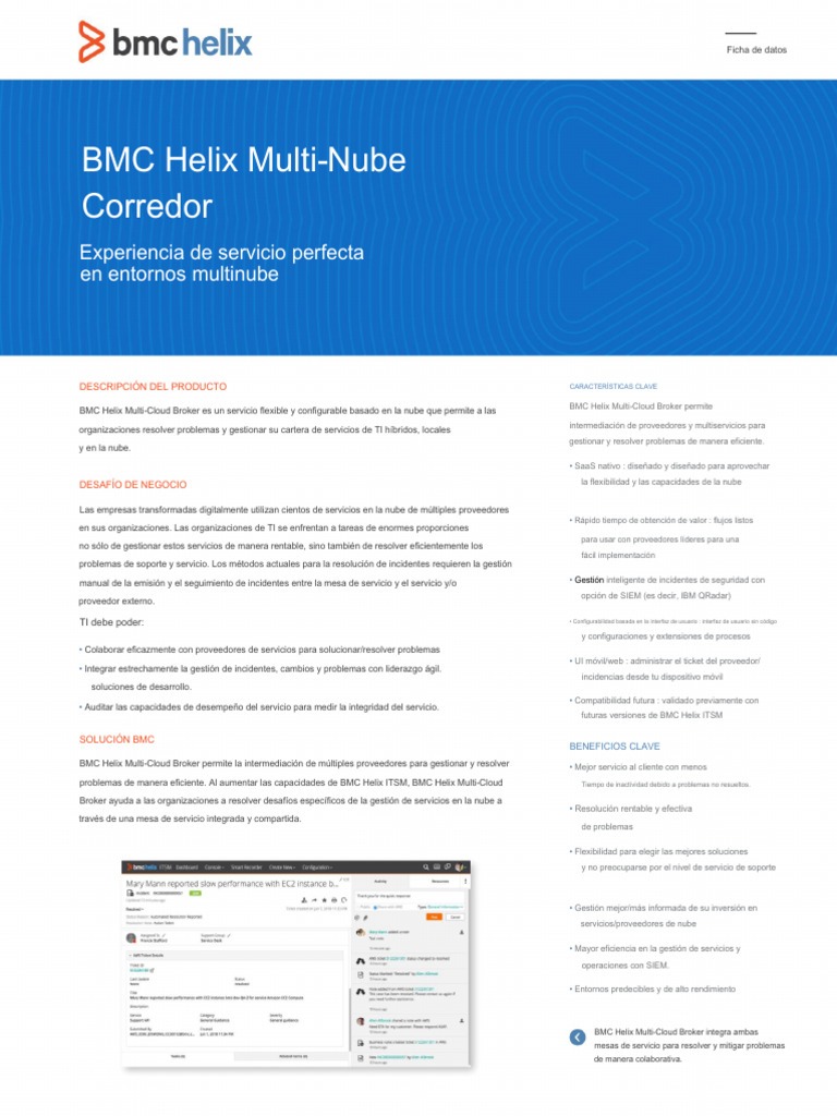 Helix ITSM Multicloud Es | PDF | Computación en la nube | Informática