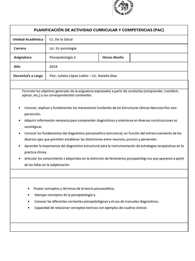 Pac Pato 2 - 2024 | PDF | Psicoanálisis | Jacques Lacan