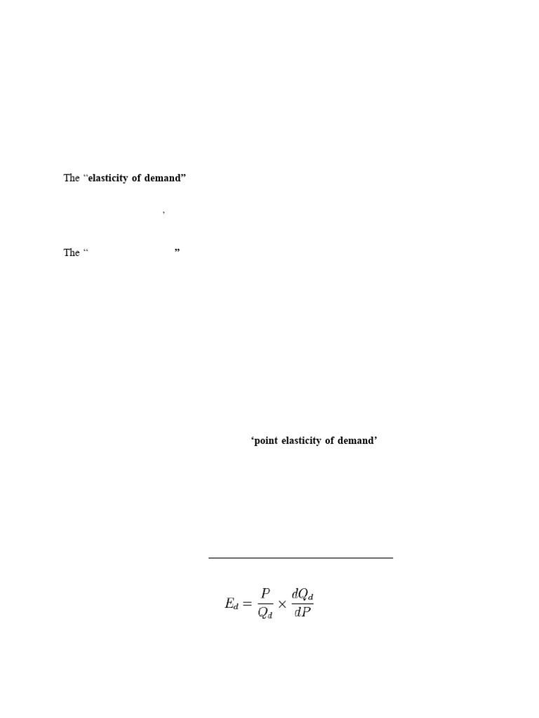 Elasticity of Demand and Supply | PDF | Demand | Elasticity (Economics)