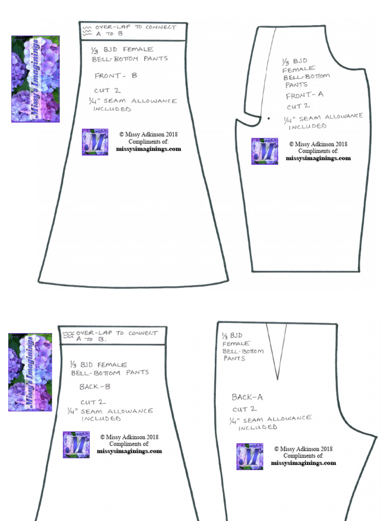 Bjd Sd Mod Outfit Pattern | PDF