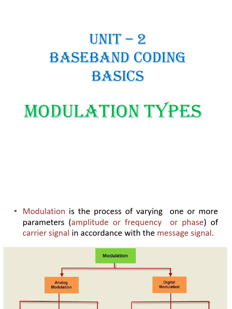 Unit 2 S6 Modulation | PDF | Modulation | Frequency Modulation