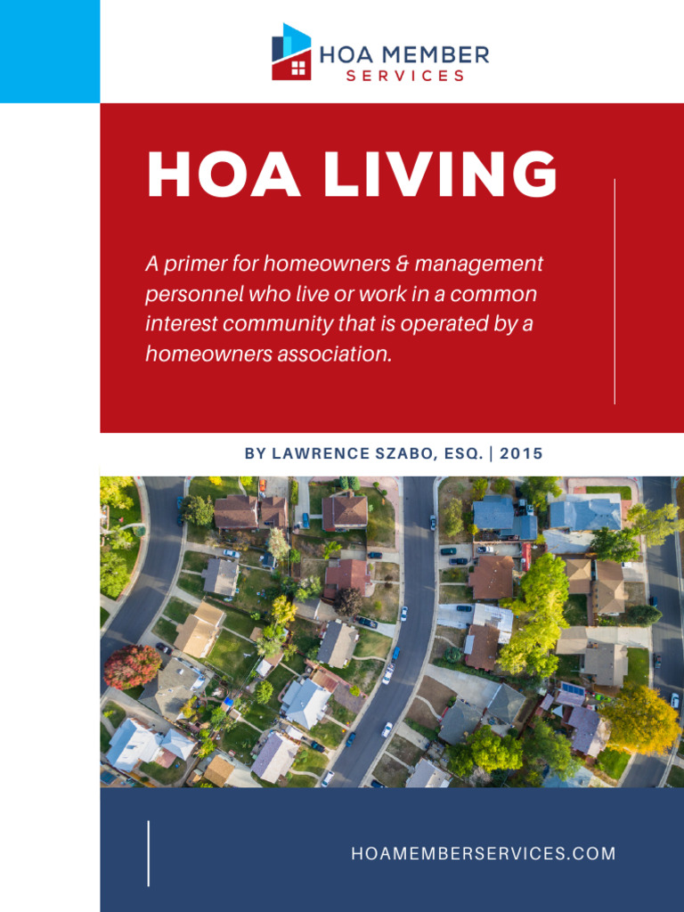 HOA_Living_Guide | PDF | Condominium | Covenant (Law)
