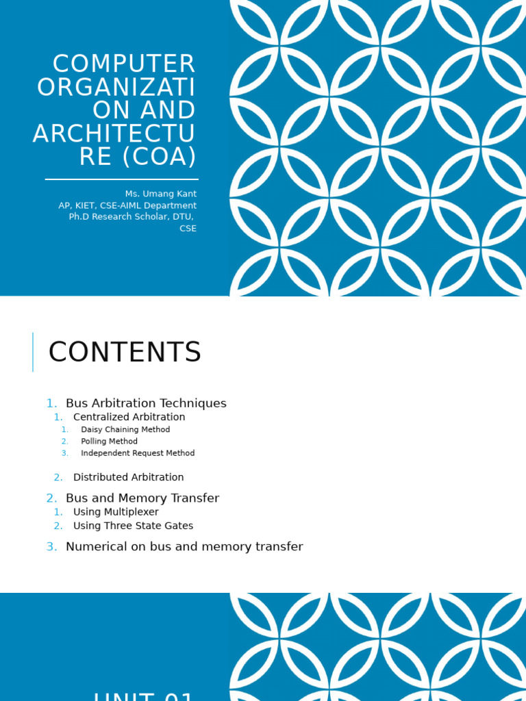 1.3 - Unit1 - Bus Arbitration, Bus and Memory Transfer | PDF | Logic Gate | Input/Output