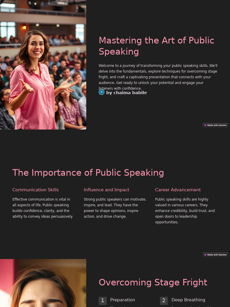 Mastering Public Speaking Skills | PDF | Public Speaking | Body Language