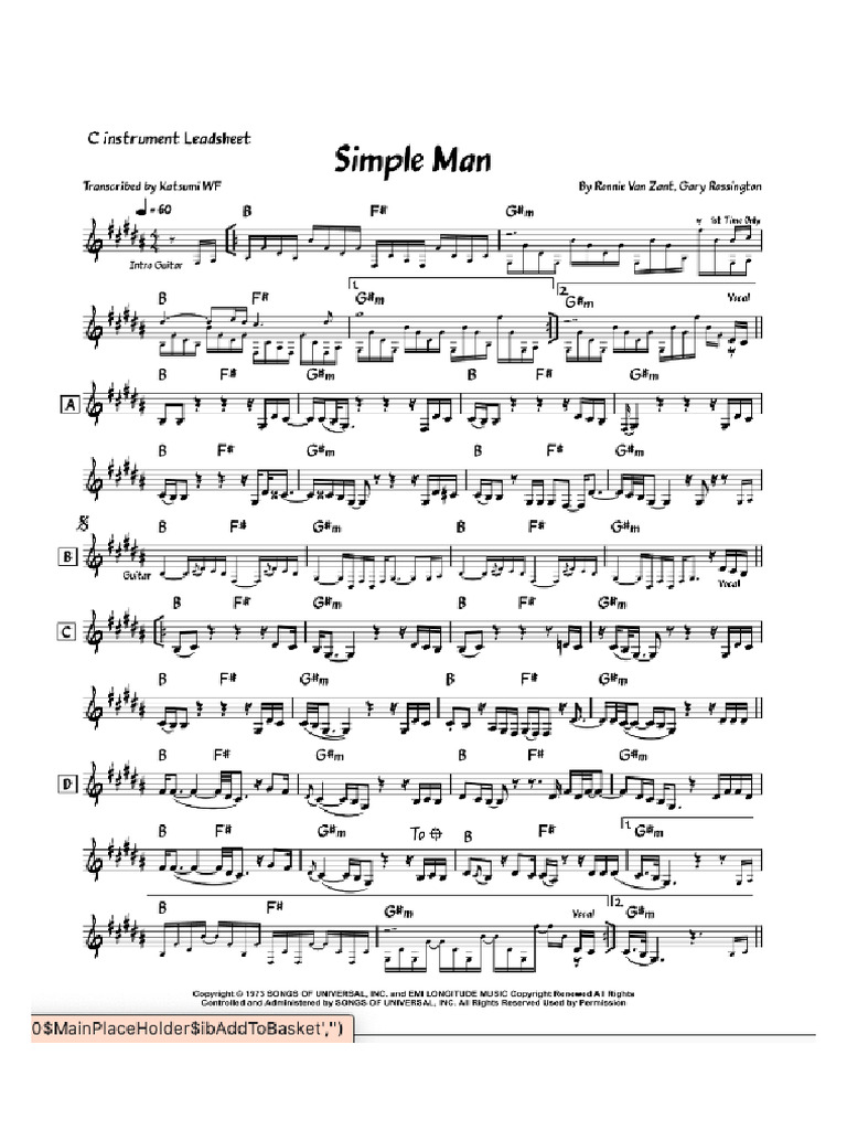Simple Man | PDF