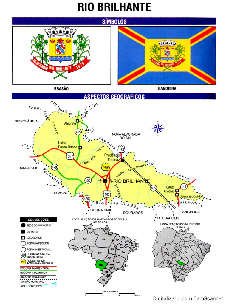 Rio Brilhante Mapa | PDF