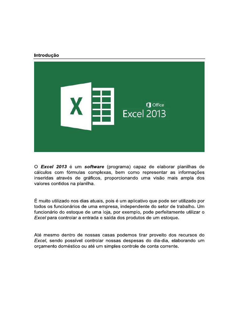 Apostila Excel | PDF