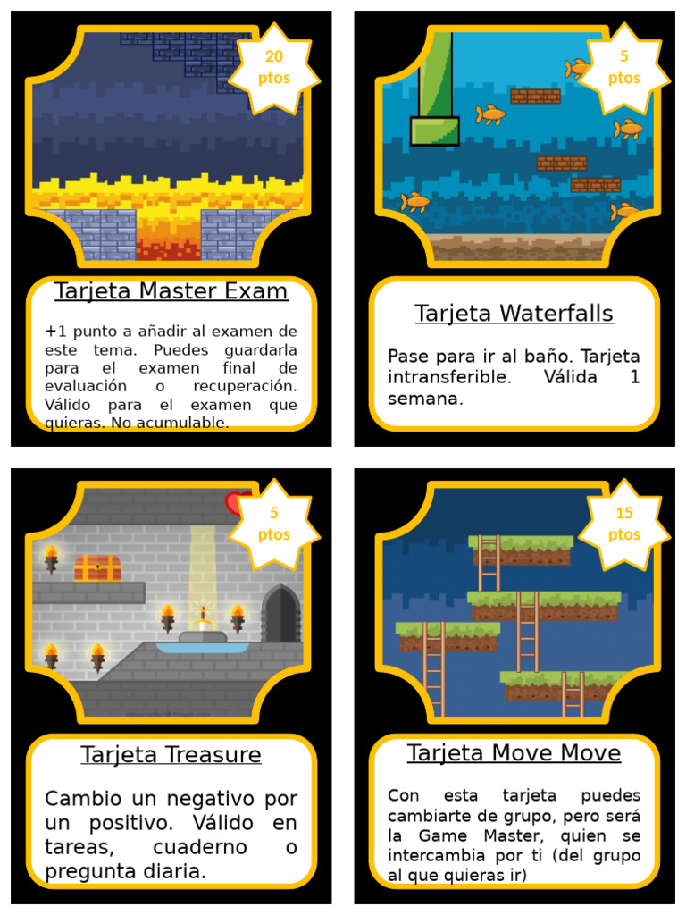 Tarjetas de Recompensas | PDF