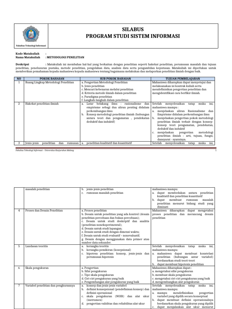 Metodologi Penelitian Ilmiah | PDF