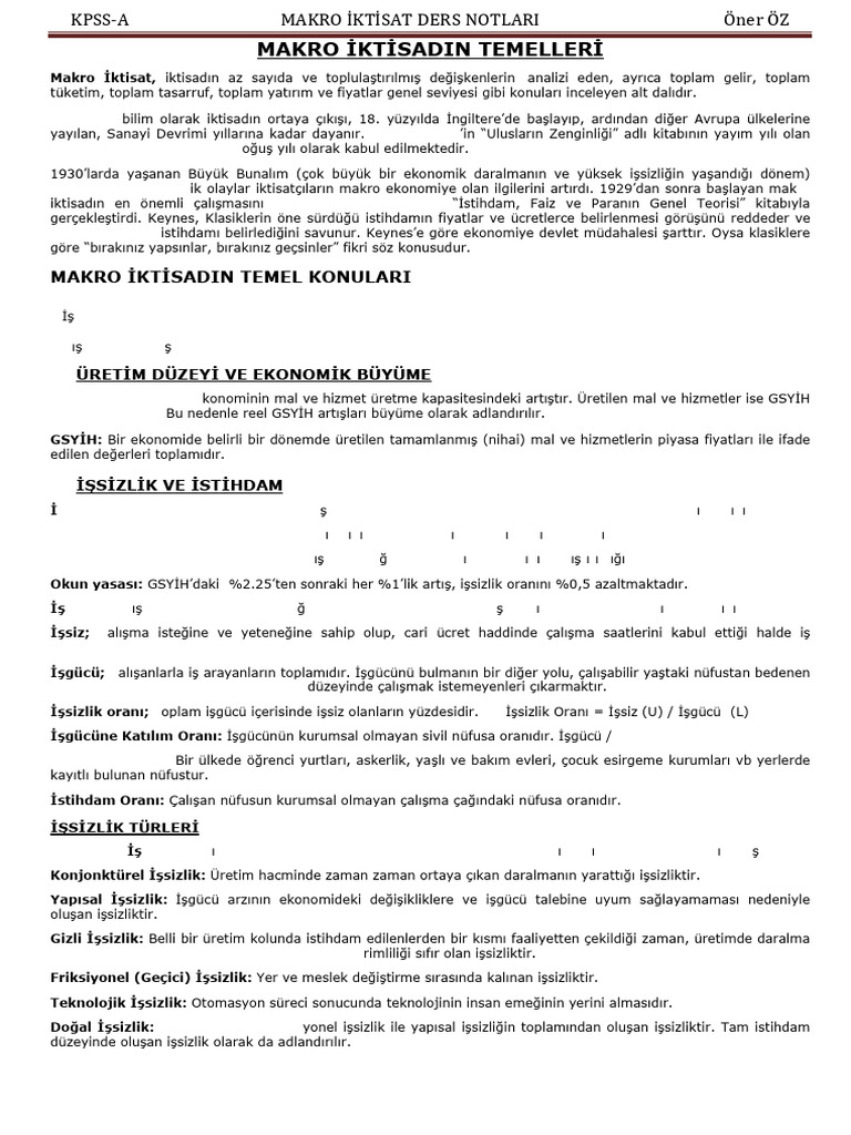 Makro İktisat (1) | PDF