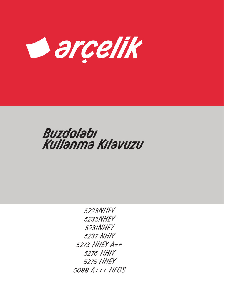 5088 A Nfgs Nofrost Buzdolabi Buzdolaplari Kullanim Kilavuzu TR - TR ...