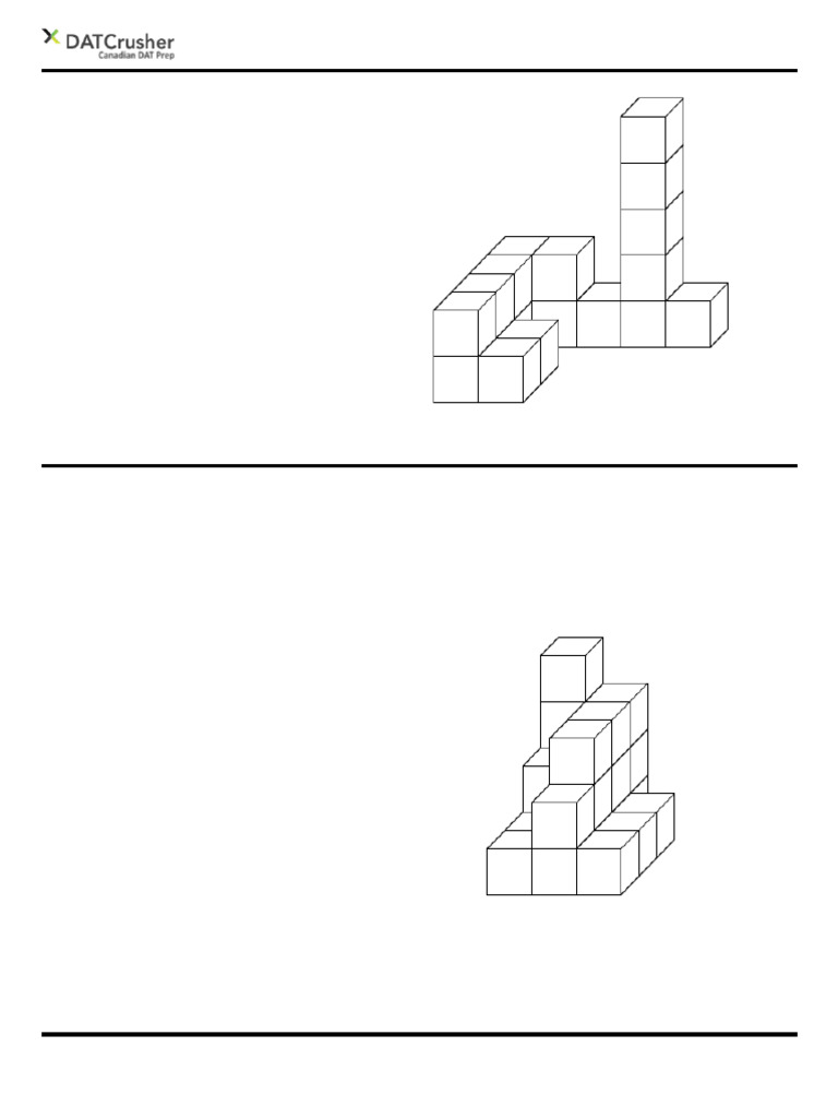 Dental Aptitude Test Practice Worksheet | PDF