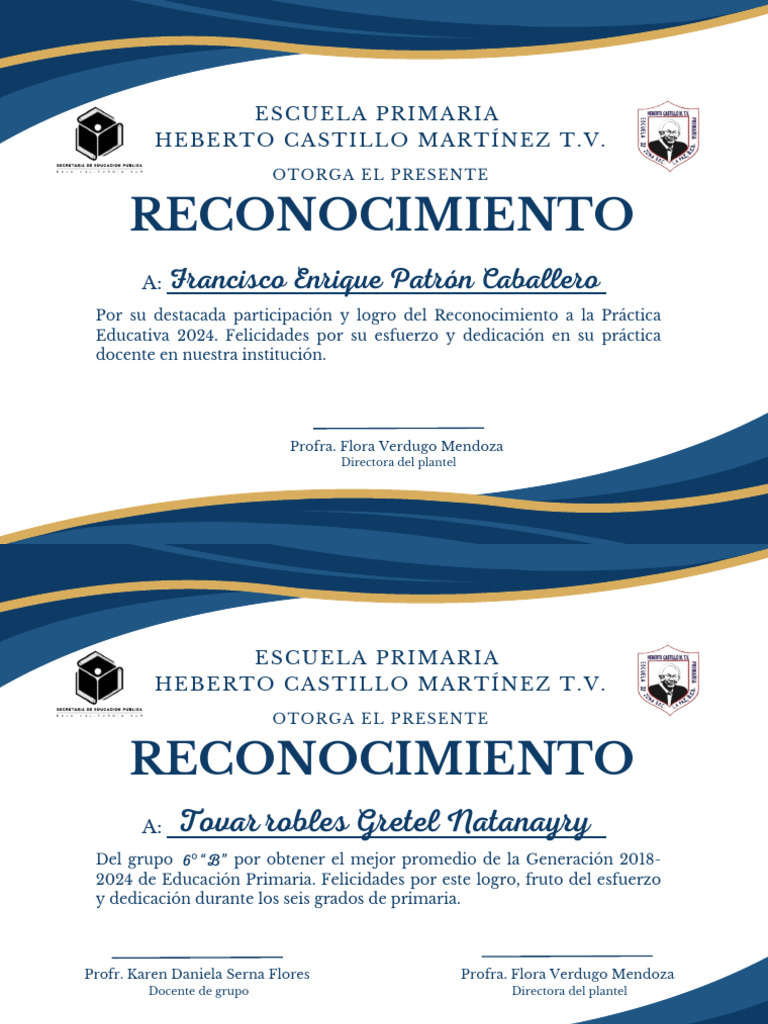 Copia de Reconocimientos Mejor Promedio Grupo 6B - 20240716 - 145749 ...