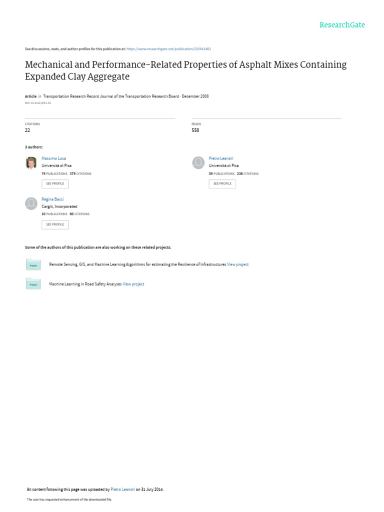 Trr File | PDF | Road Surface | Materials