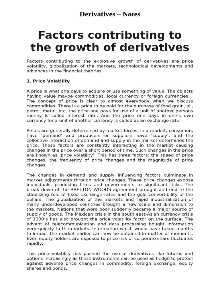 Derivatives | PDF | Futures Contract | Option (Finance)