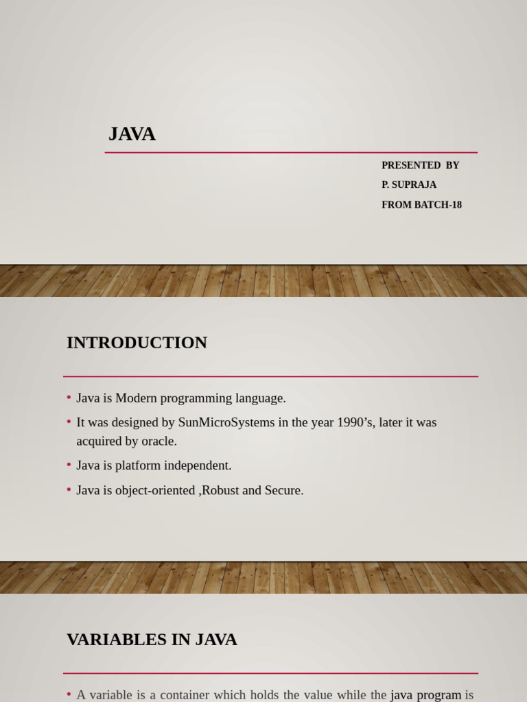 Java ppt | PDF