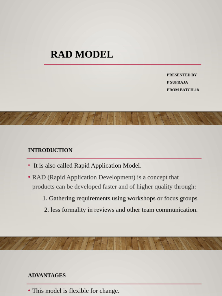 RAD model | PDF